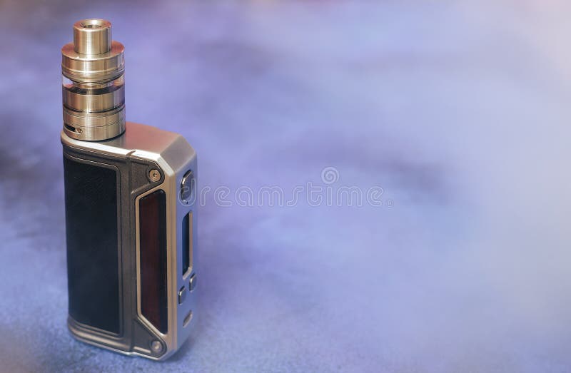 Modern Electronic Mod Vaping Device. New Vaporizer E-cig Gadget To Vape ...