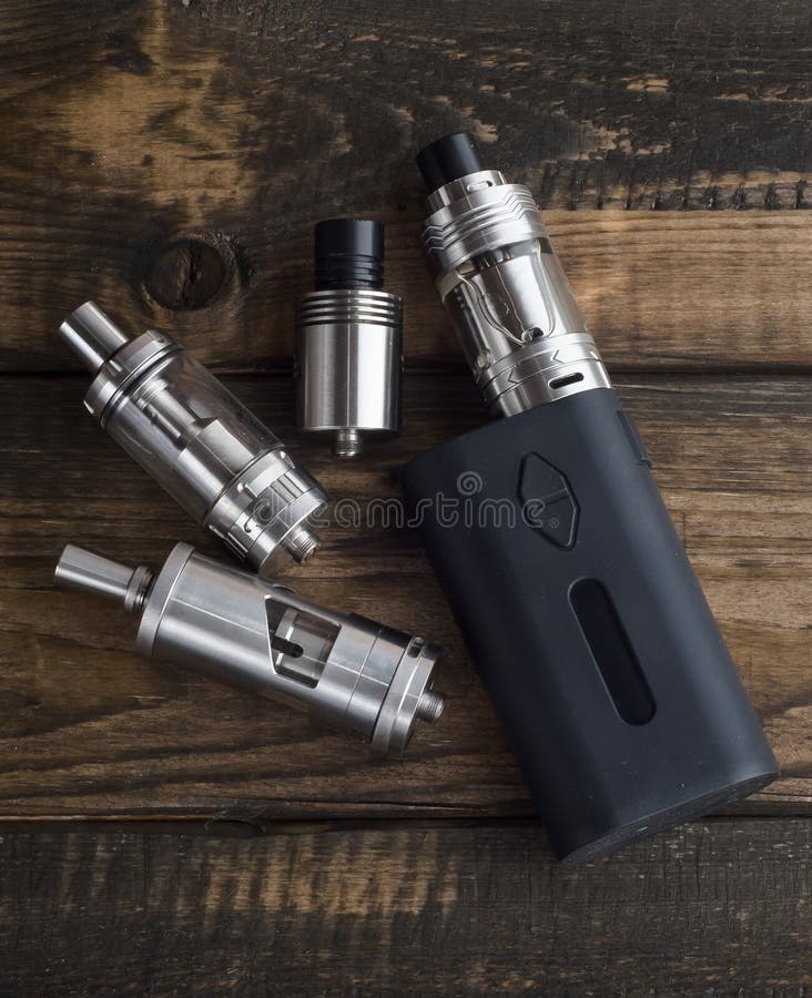Modern Electronic Mod Vaping Device. Vape Stock Photo - Image of juice ...