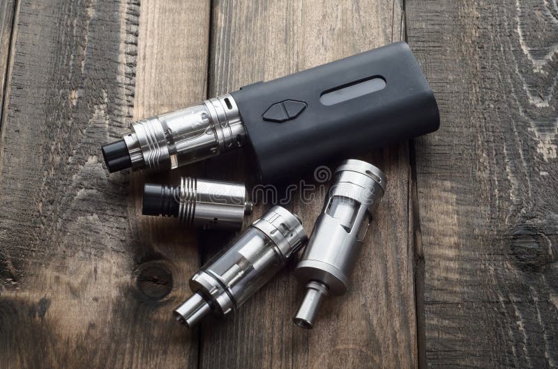 Modern Electronic Mod Vaping Device. Vape Stock Photo - Image of ...