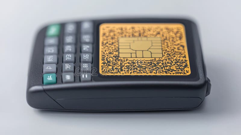 Modern Electronic Payment Terminal with QR Code for Secure Transactions ...