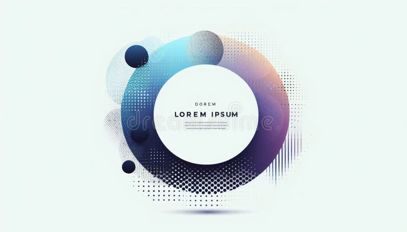 Modern Elegance: Abstract Halftone Background with Gradient Circles and ...