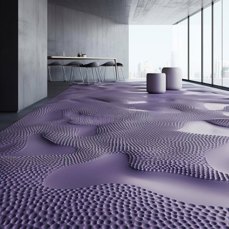 Modern Elegance in Minimalist Room with Unique Flooring Design Stock ...