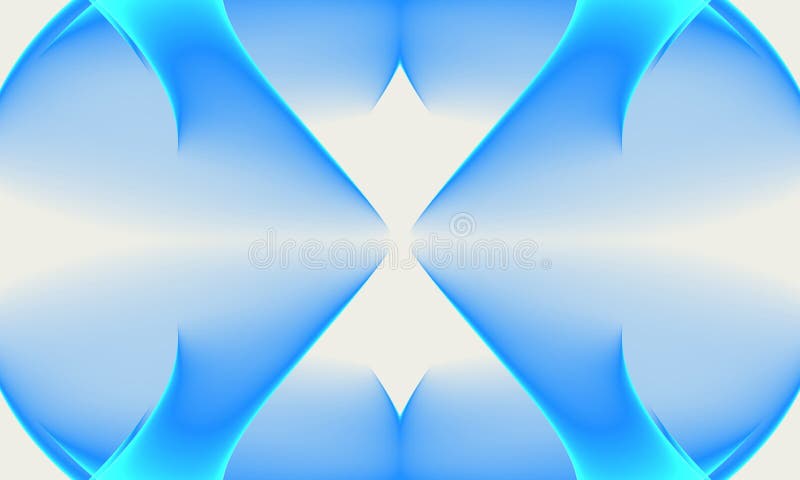 Modern and Elegant Blue Symmetrical Ornament with Shiny Shape Effect ...