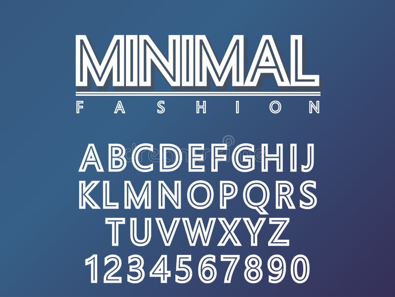 Modern Elegant Font and Alphabet, Abc Typography Design. Vector Stock ...