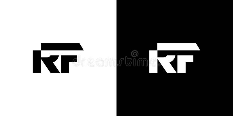 Modern and Elegant RF Logo Design Stock Vector - Illustration of ...