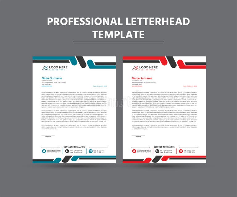 Modern and Elegant Letterhead Design with Customizable Layout for ...