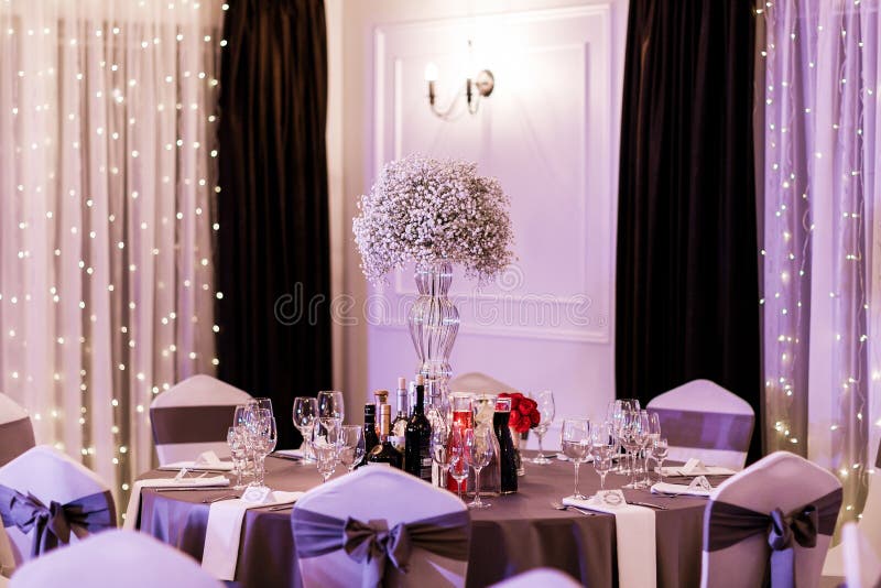 Wedding reception lighting stock photo. Image of anniversary - 133484264