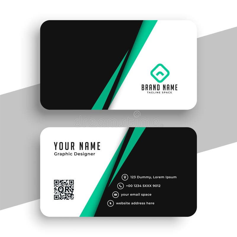 Modern and Elegant Professional Visiting Card Layout for Office Contact ...