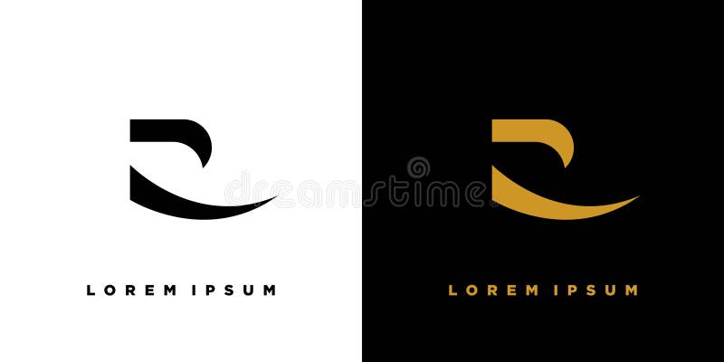 Modern R logo design stock vector. Illustration of minimalist - 271369425