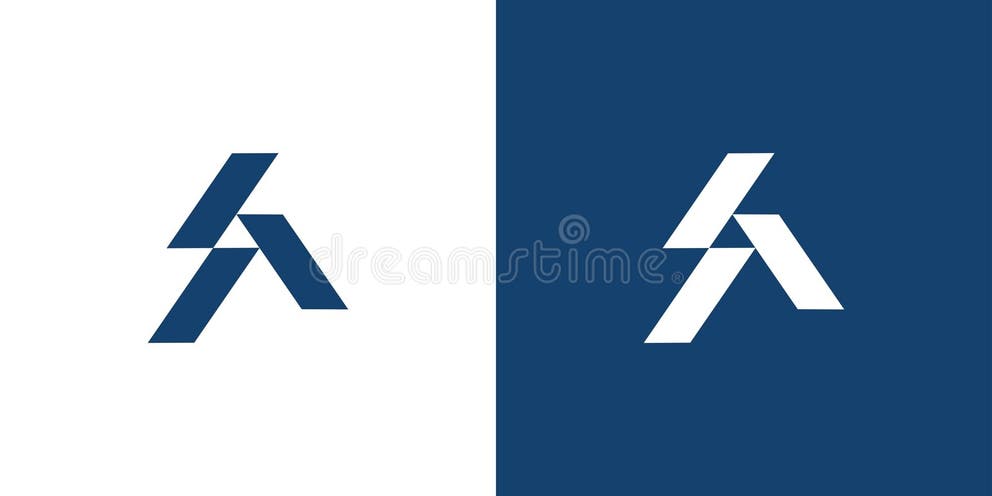 Modern and Elegant SA Initials Abstract Logo Design Stock Vector ...