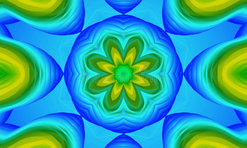 Modern and Elegant Symmetrical Abstract Shapes with 3D Fold Effect ...