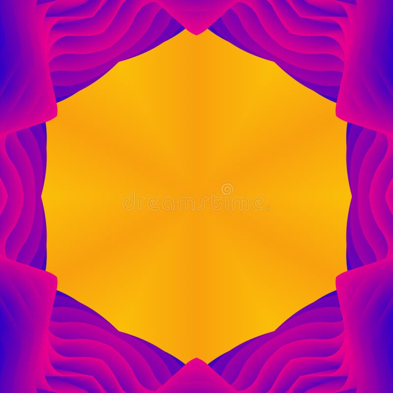 Modern and Elegant Symmetrical Abstract Shapes with 3-dimensional Fold ...