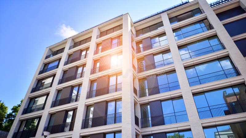 Modern Elements in Contemporary Architecture. Stock Image - Image of ...