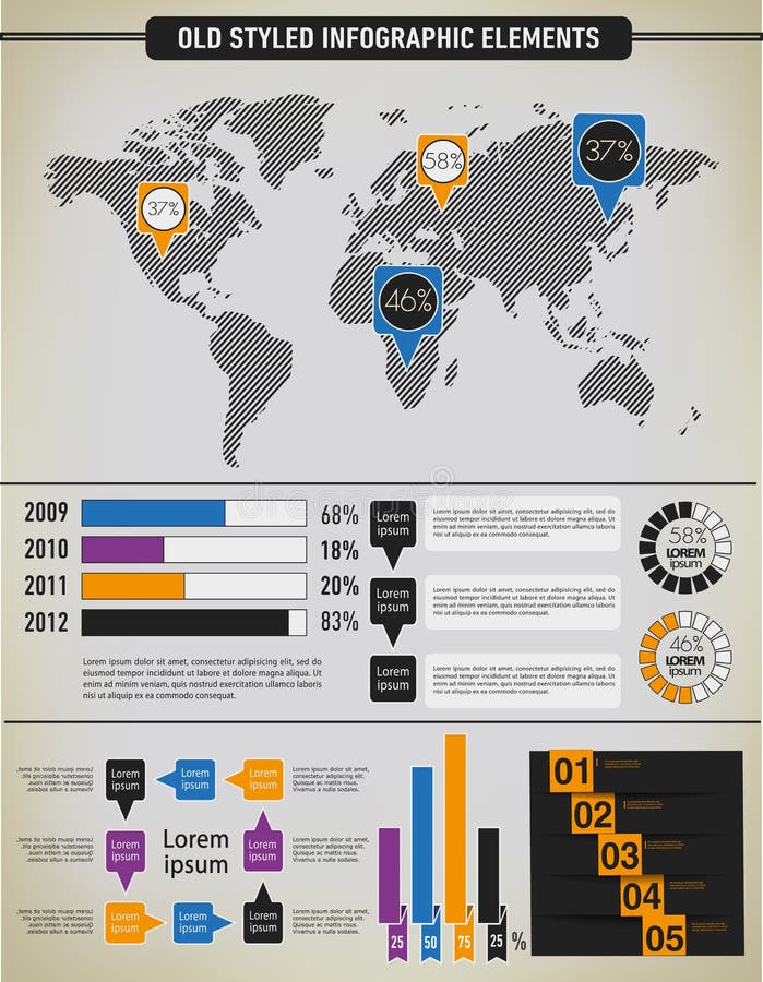 Modern Elements of Info Graphics Stock Illustration - Illustration of ...