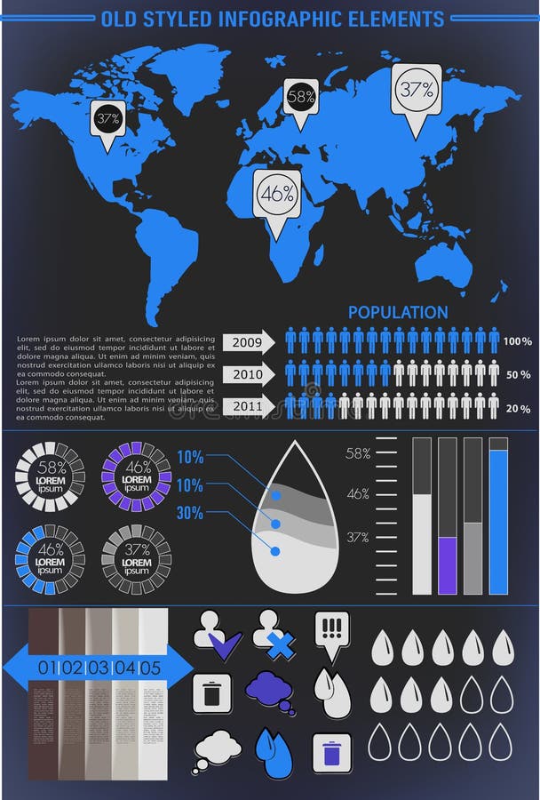 Modern Elements of Info Graphics Stock Illustration - Illustration of ...