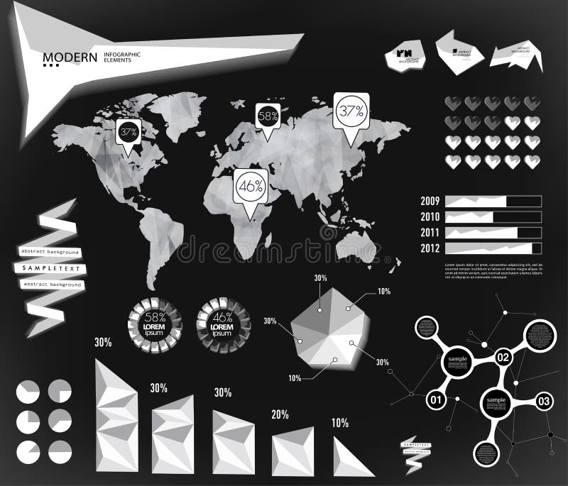 Modern Elements of Info Graphics Stock Illustration - Illustration of ...