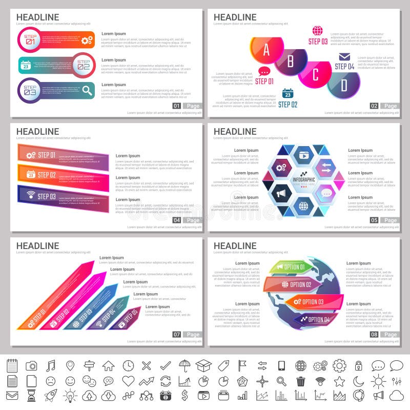 Modern Elements of Infographics for Presentations Templates for Banner ...