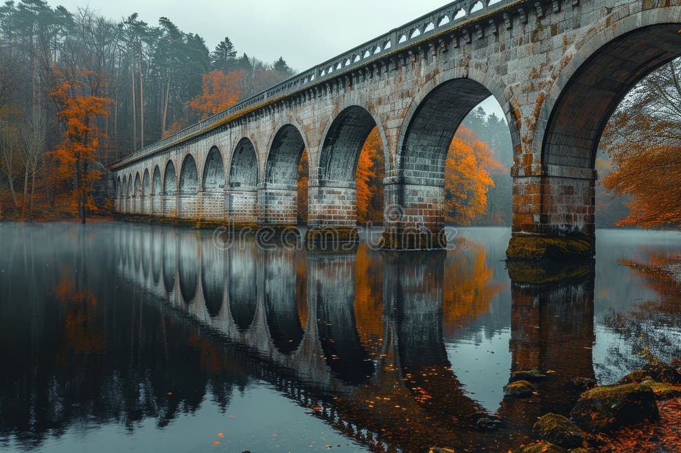 Modern Elevated Freeway Bridge a Stunning Highway Structure on Pillars ...