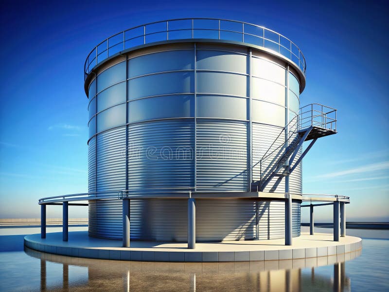 Modern Elevated Water Tank Design a Stunning Architectural Rendering ...