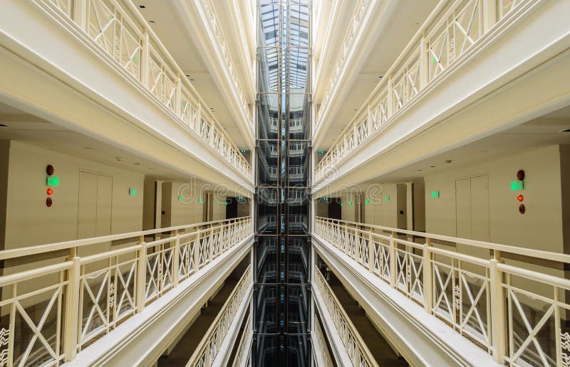 Modern Elevator in Building Stock Image - Image of interior, building ...