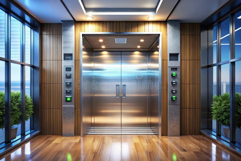 Modern Elevator Cabin Interior a Detailed Look at Realistic Design ...