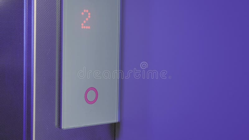Modern Elevator Call Button Close-up Stock Footage - Video of display ...