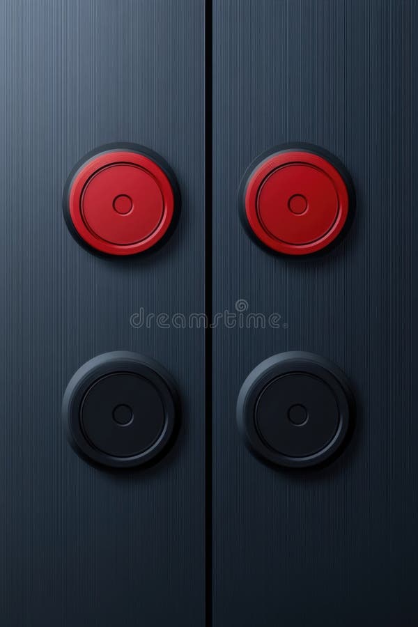 Modern Elevator Control Panel Stock Image - Image of close, design ...