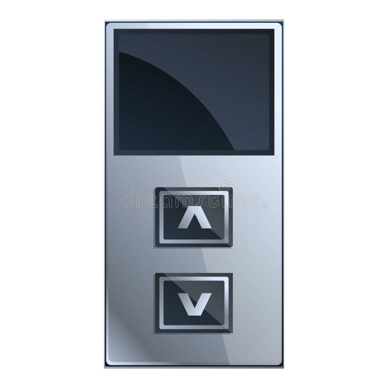 Modern Elevator Control Panel Showing Floor Number Stock Vector ...