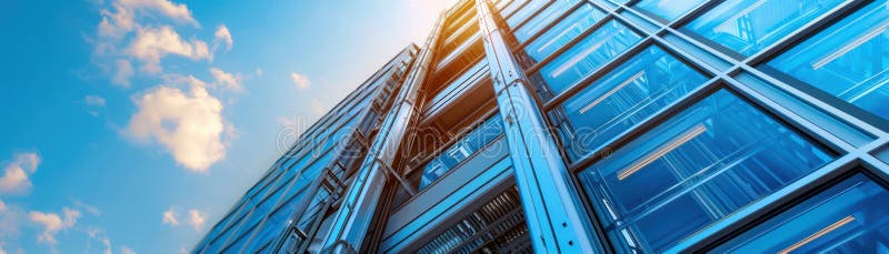 Modern Elevator Design Integrated into a Sleek Glass Facade Innovative ...