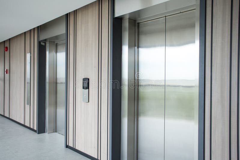 Modern Elevator In Business Center Stock Photo - Image of lift ...