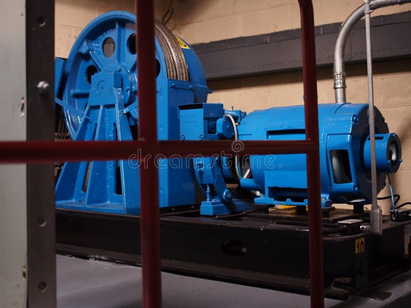 Modern Elevator Motor stock photo. Image of motors, elevators - 41546912