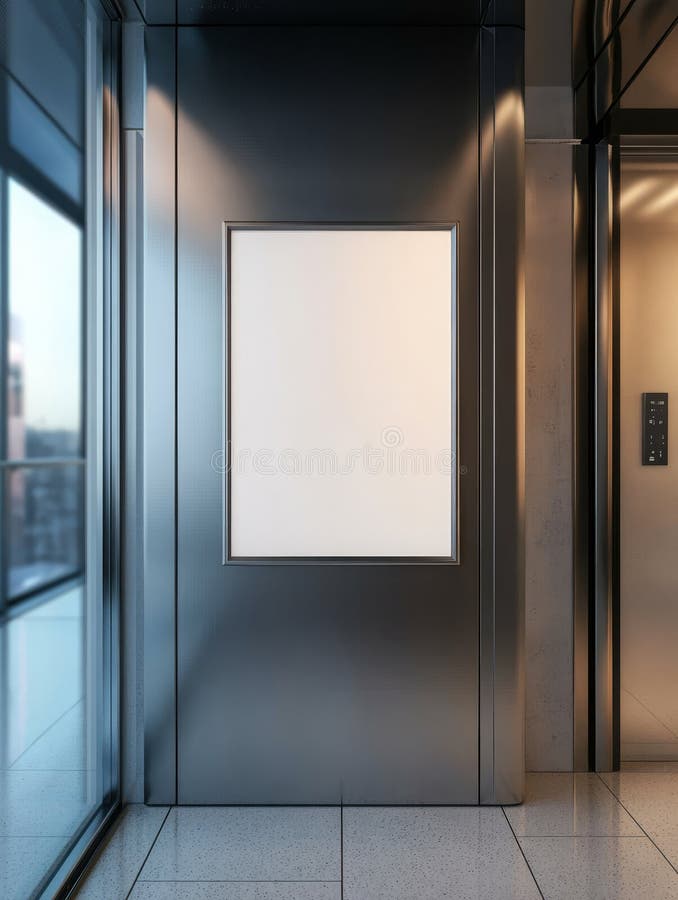 A Modern Elevator Vertical Poster Mockup that Effectively Showcases ...