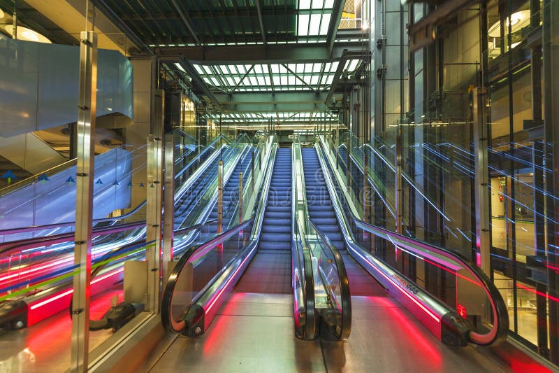 Modern Elevators stock photo. Image of light, airport - 75362992