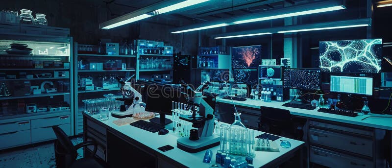 A Modern Empty Biological Applied Science Laboratory Displaying ...