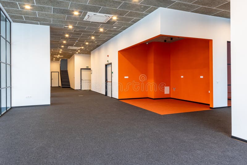 Modern Empty Business Space. Brand New Office Stock Image - Image of ...
