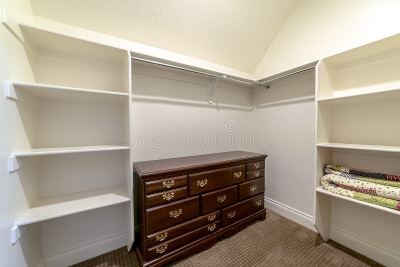 Modern Empty Fitted Dressing Room Interior Bright Interior Stock Photo ...