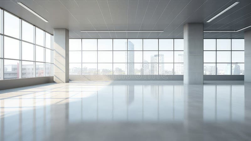Modern Empty Floor Background Stock Illustration - Illustration of ...