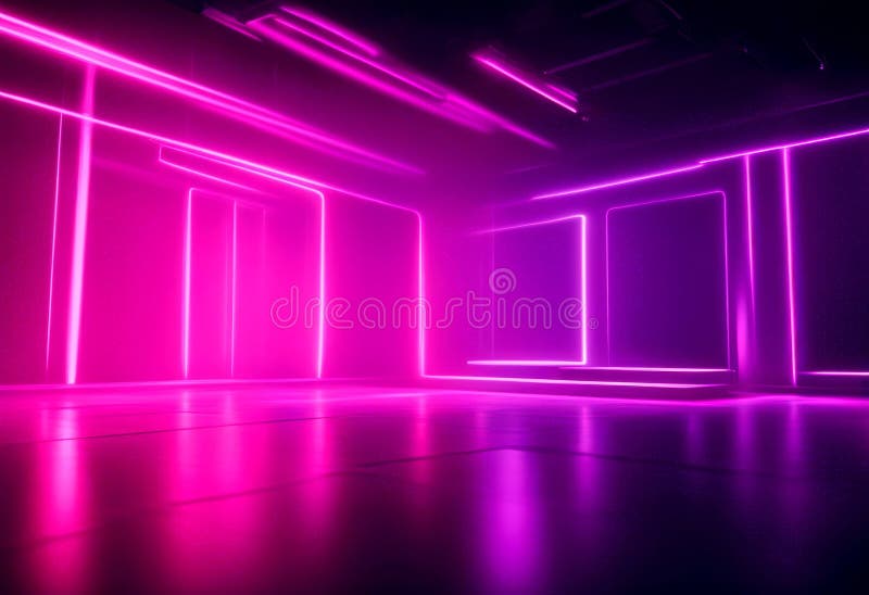 Modern Empty Gradient Illuminates Neon Violet Pink Atmosphere Create ...