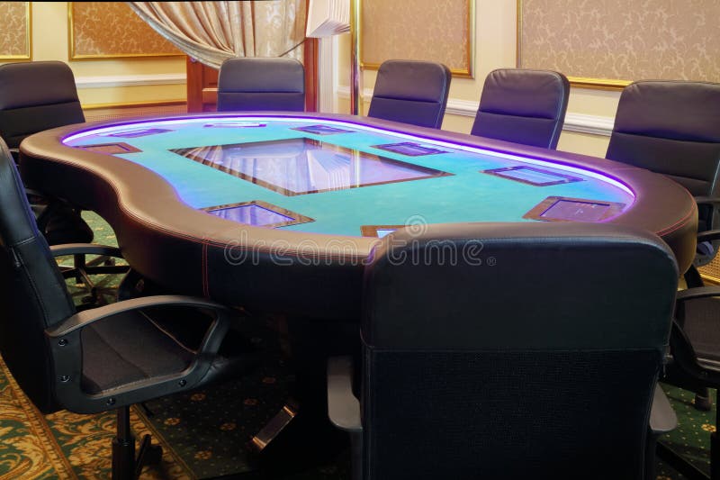 Room in Casino with Table for Roulette Game Stock Photo - Image of ...