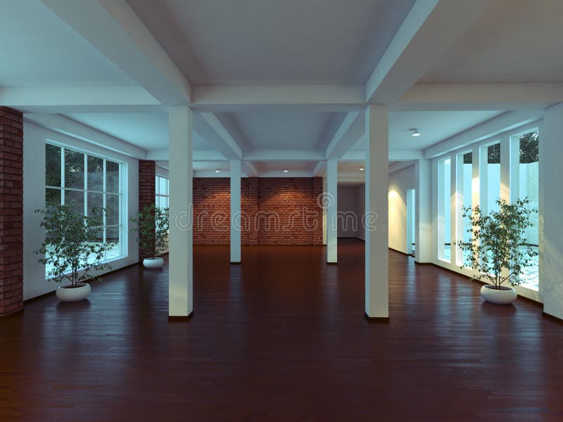 Empty Room Interior of a Residence or Office Space Stock Photo - Image ...