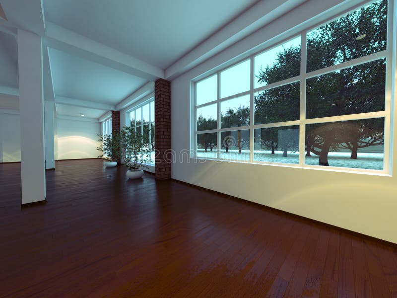 Modern Empty Interior Picture. Image: 15830868