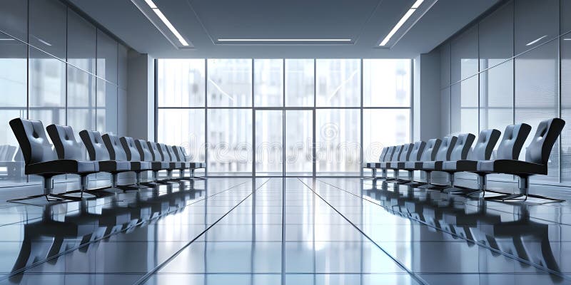 Modern Empty Meeting Room in Office Background - Ai Generated Stock ...