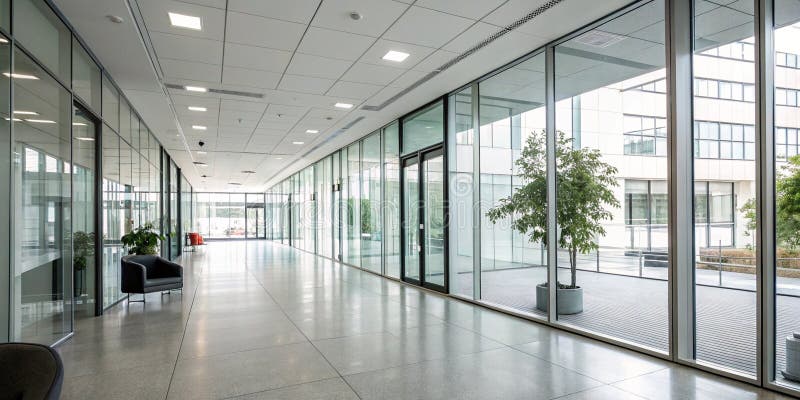 225 Empty Office Hall Glass Walls Doors Stock Photos - Free & Royalty ...