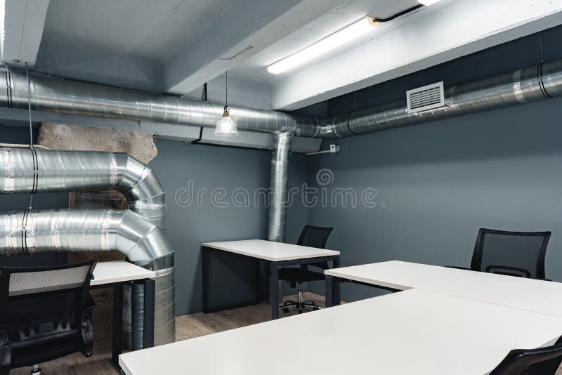 Modern Empty Office Meeting Room Close Up Stock Photo - Image of empty ...