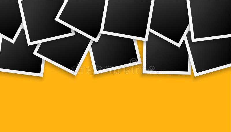 Modern Empty Photo Border Frame Template Design Stock Vector ...