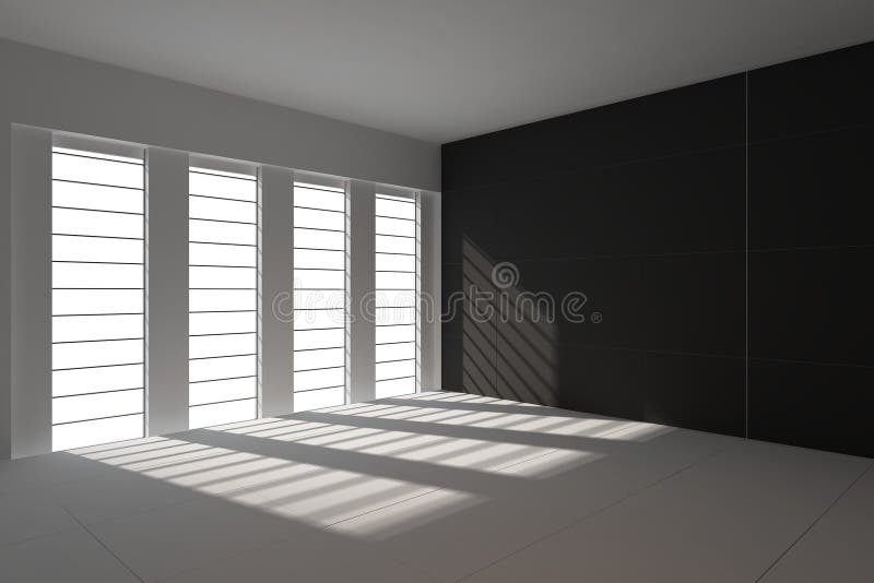 Modern Empty Room | Architecture Interior Stock Illustration ...