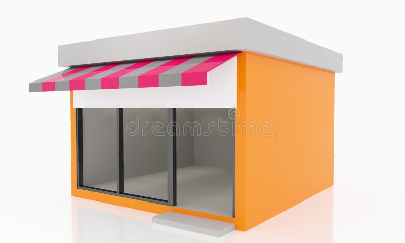 Modern Empty Shop stock illustration. Illustration of modern - 50580518