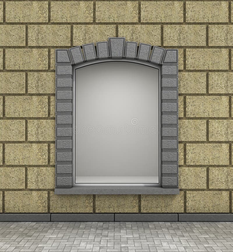 Modern Empty Store Front stock illustration. Illustration of boutique ...