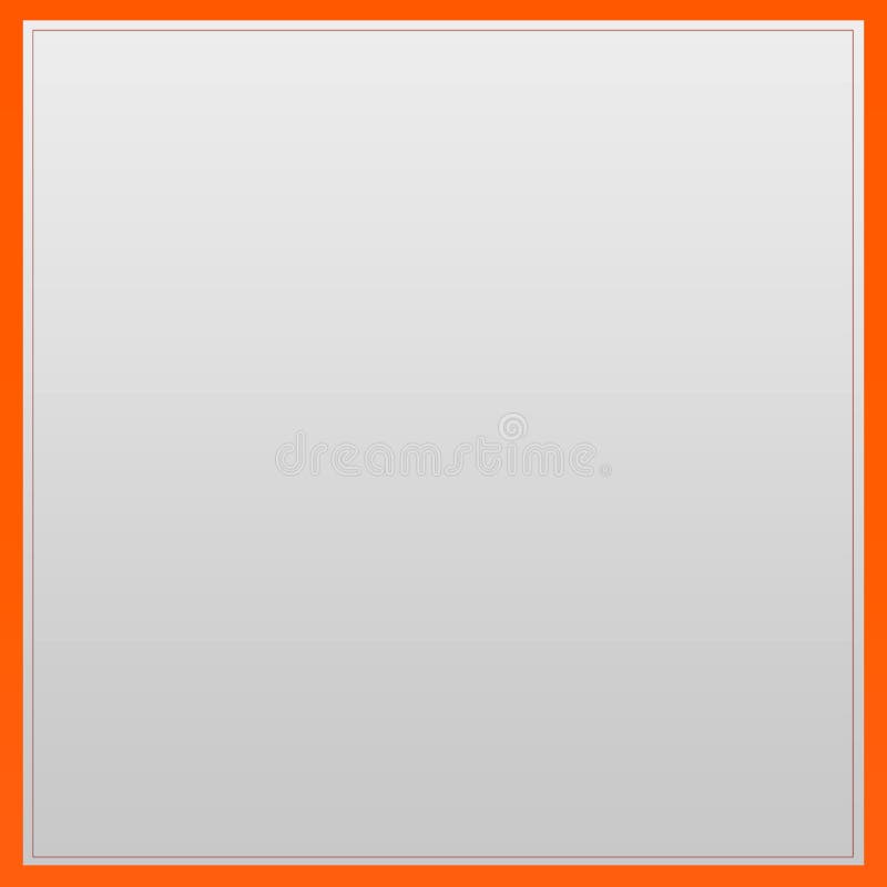 Modern Empty Thick Orange Frame Box -for Social Media Post, Card ...