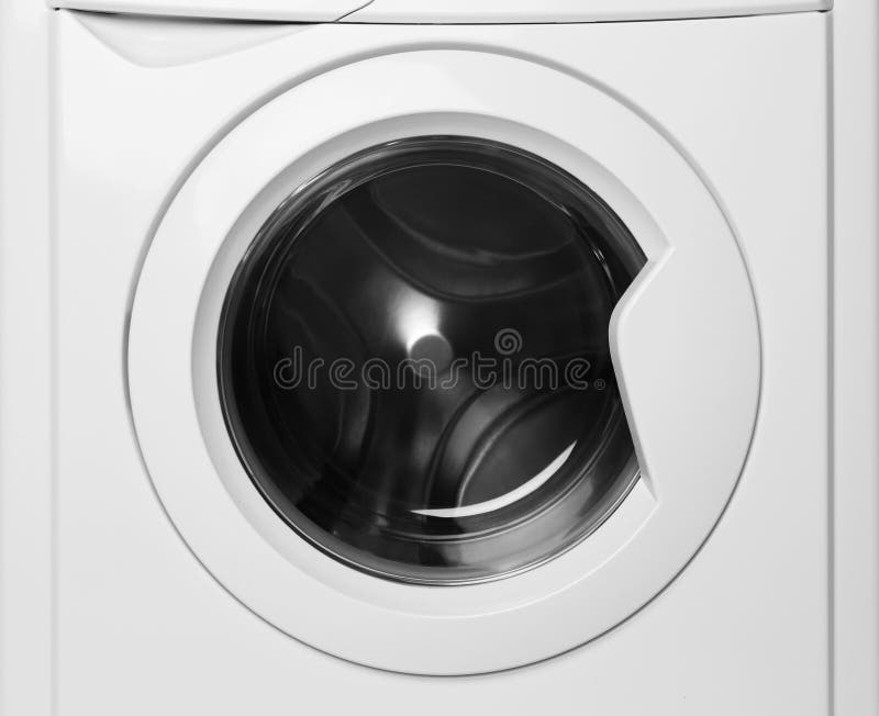 Modern Empty Washing Machine on Background. Laundry Day Stock Image ...